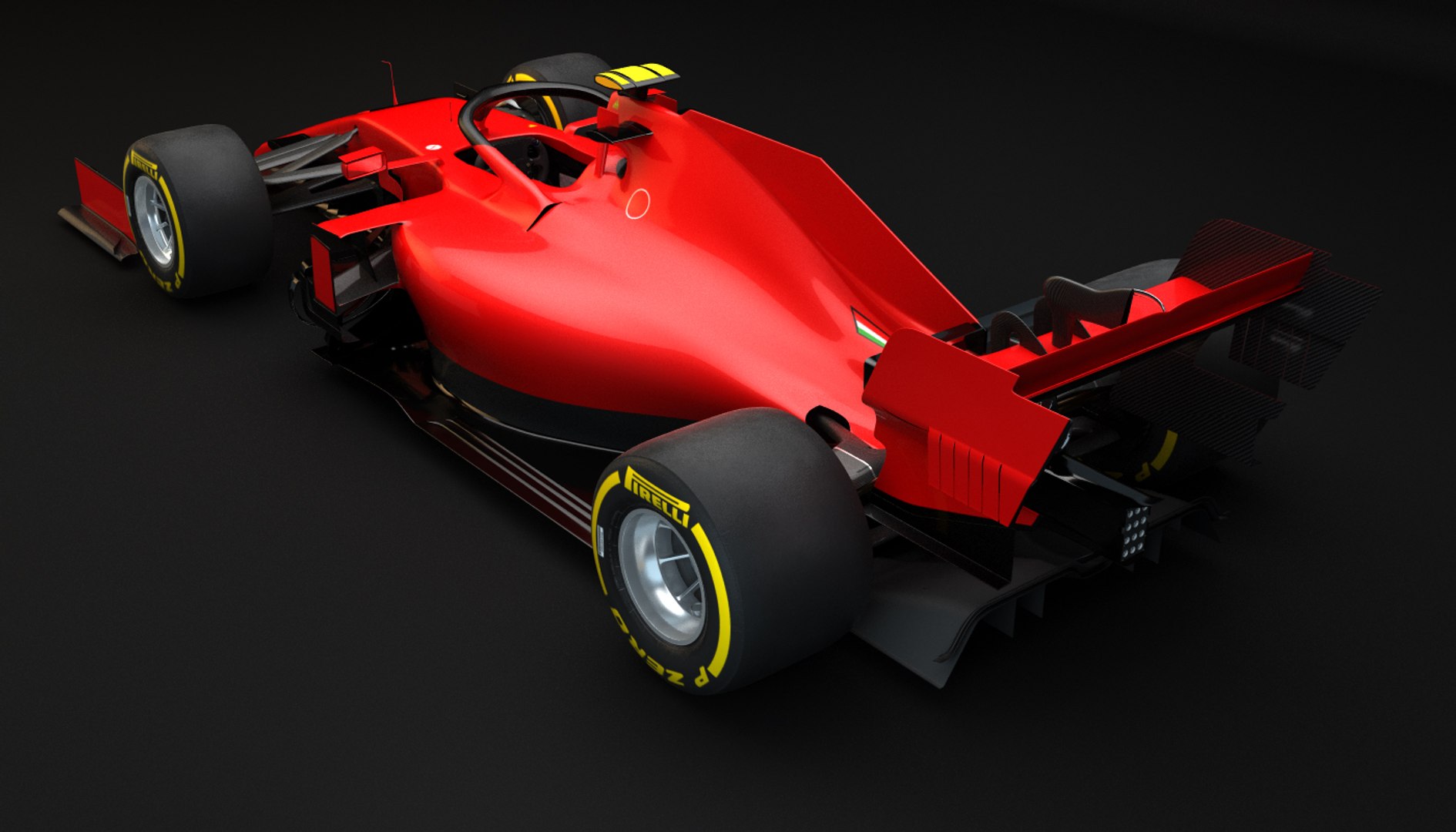 3D F1 Generic Red Racing Model - TurboSquid 1517180