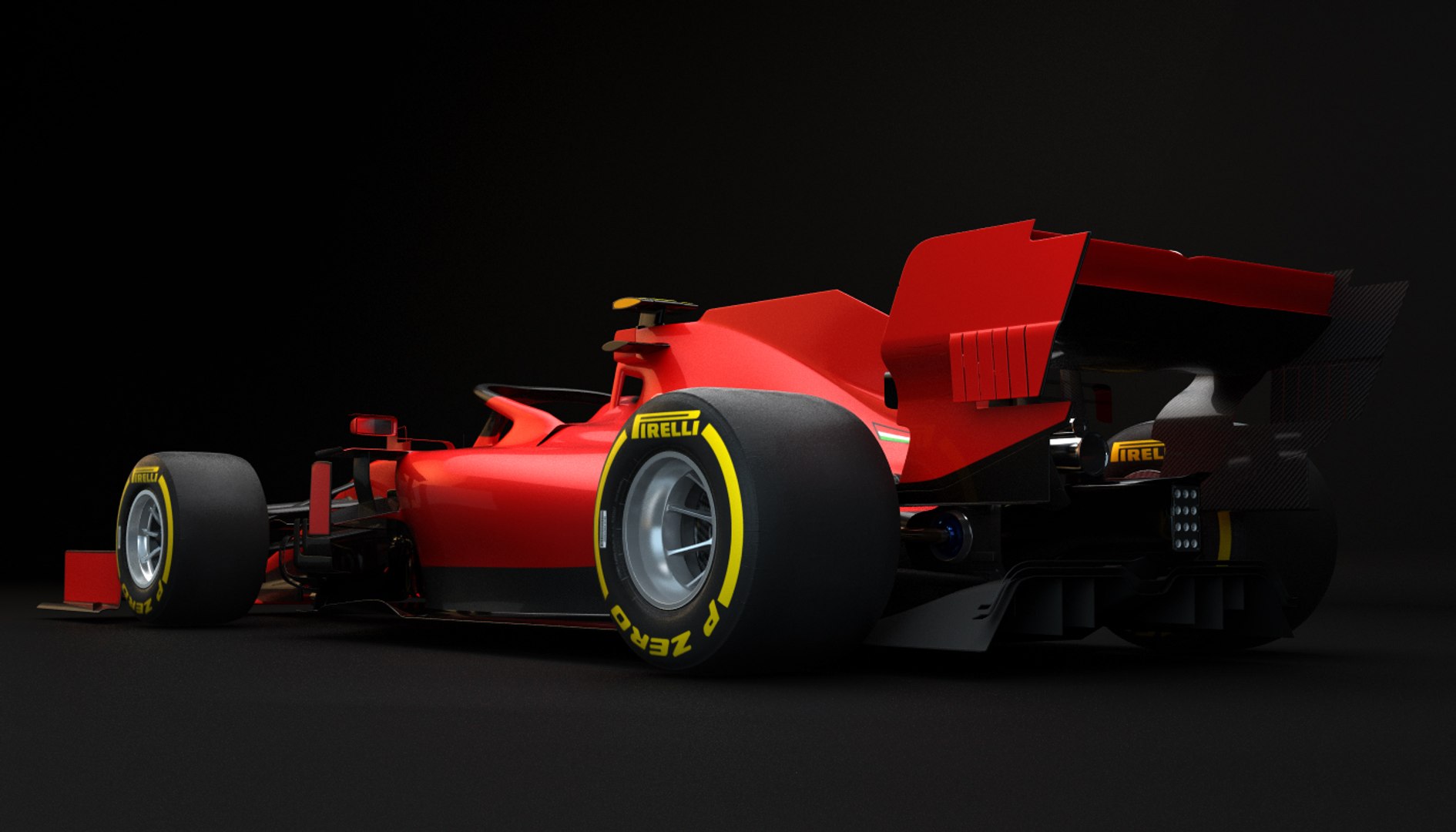 3D F1 Generic Red Racing Model - TurboSquid 1517180