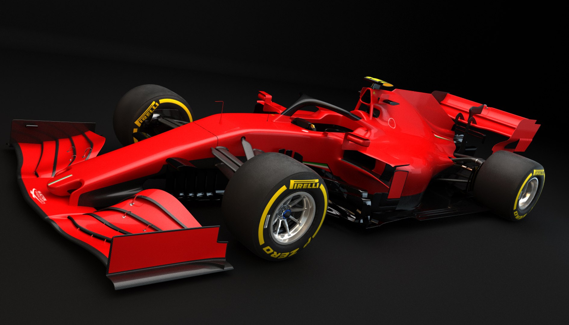3D F1 Generic Red Racing Model - TurboSquid 1517180