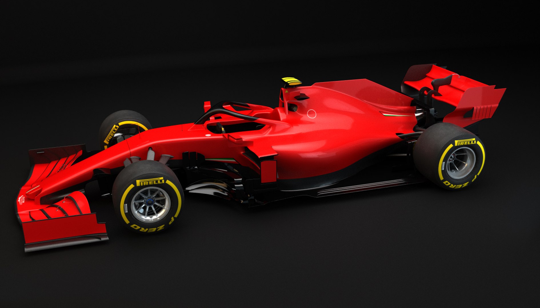 3D F1 Generic Red Racing Model - TurboSquid 1517180