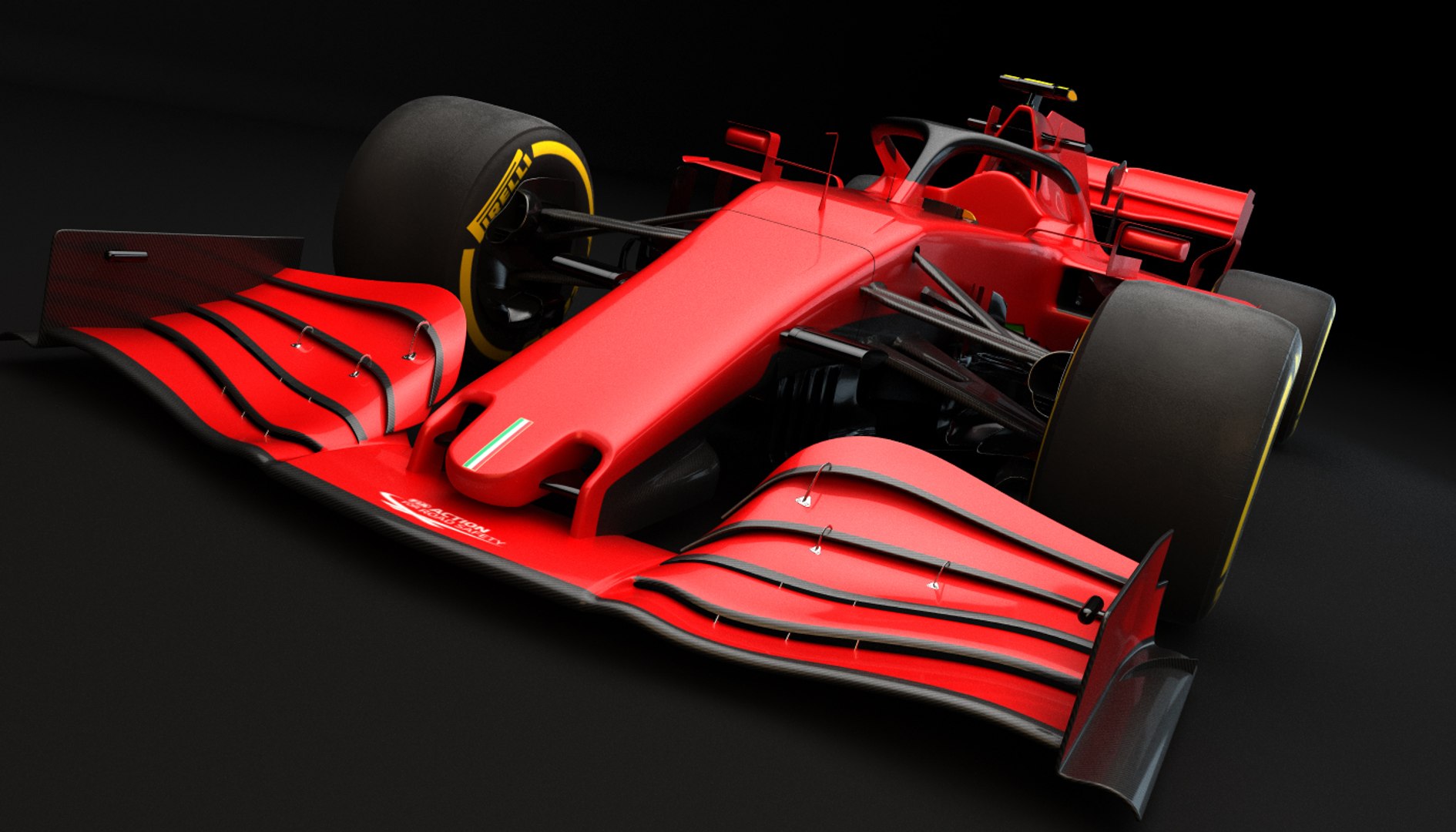 3D F1 Generic Red Racing Model - TurboSquid 1517180