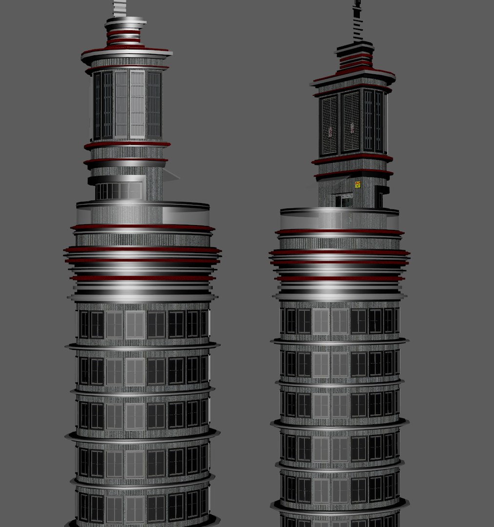3D building skyscraper model - TurboSquid 1262442