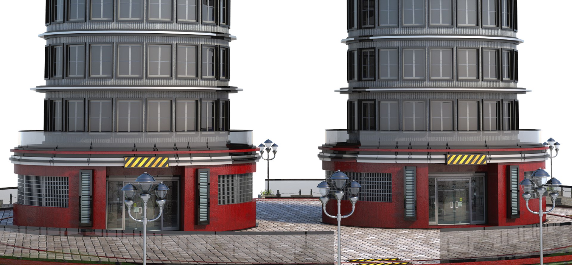 3D building skyscraper model - TurboSquid 1262442