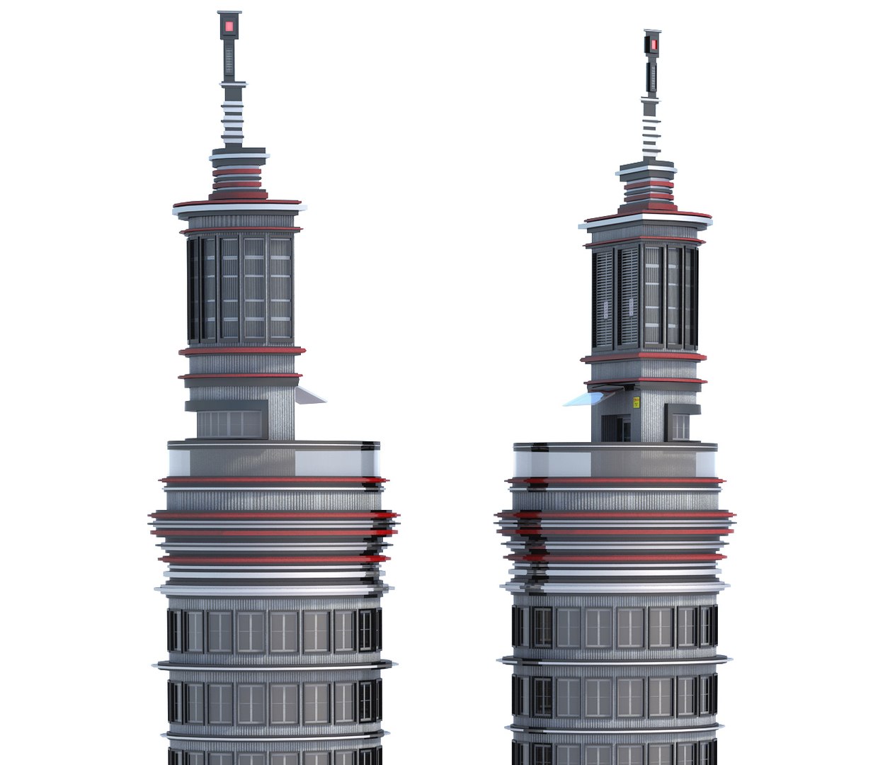 3D building skyscraper model - TurboSquid 1262442