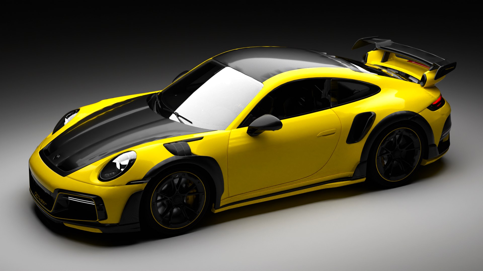 3D Porsche 911 Turbo S Techart GTstreet R Model - TurboSquid 2225431