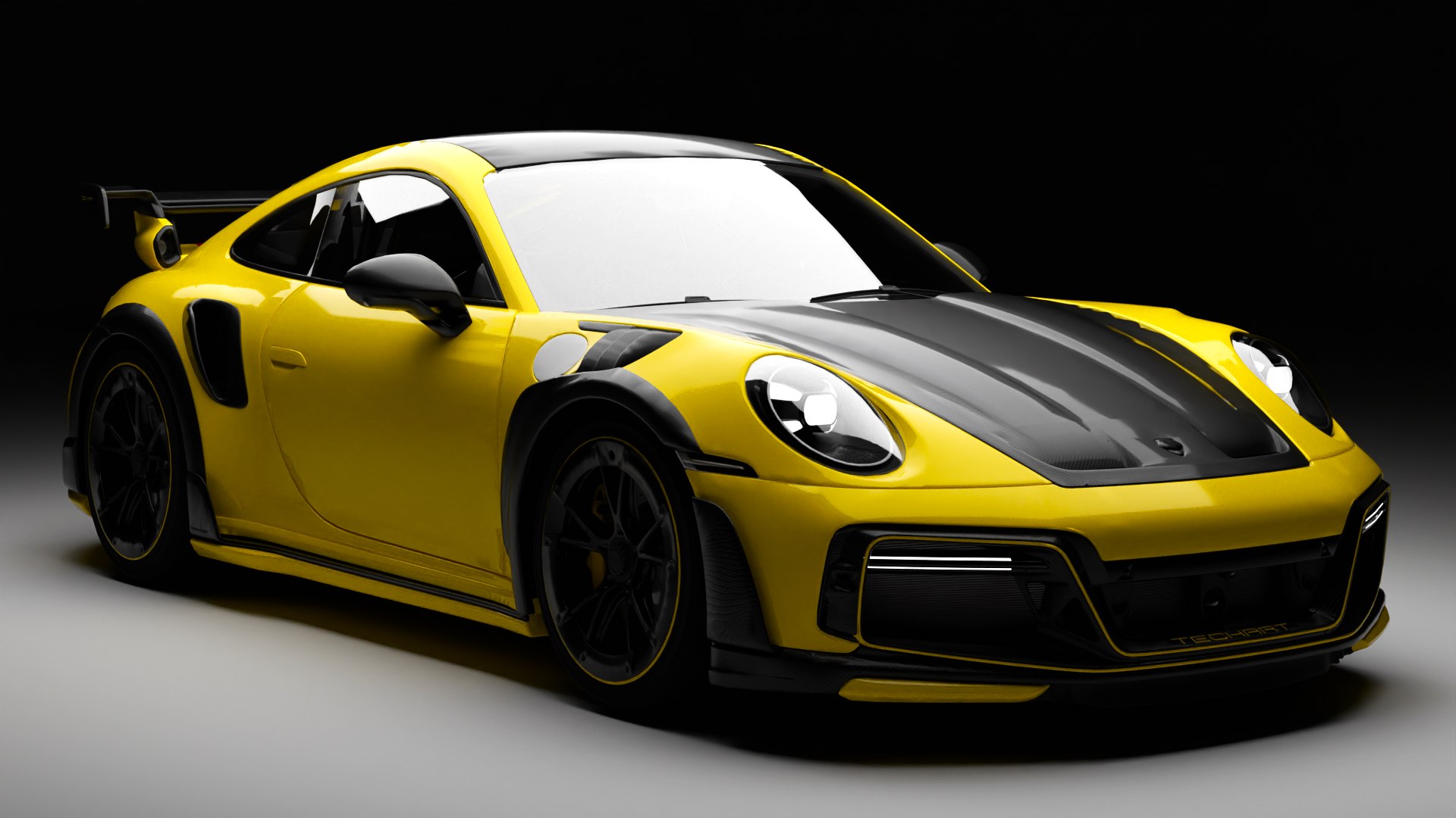 3D Porsche 911 Turbo S Techart GTstreet R Model - TurboSquid 2225431
