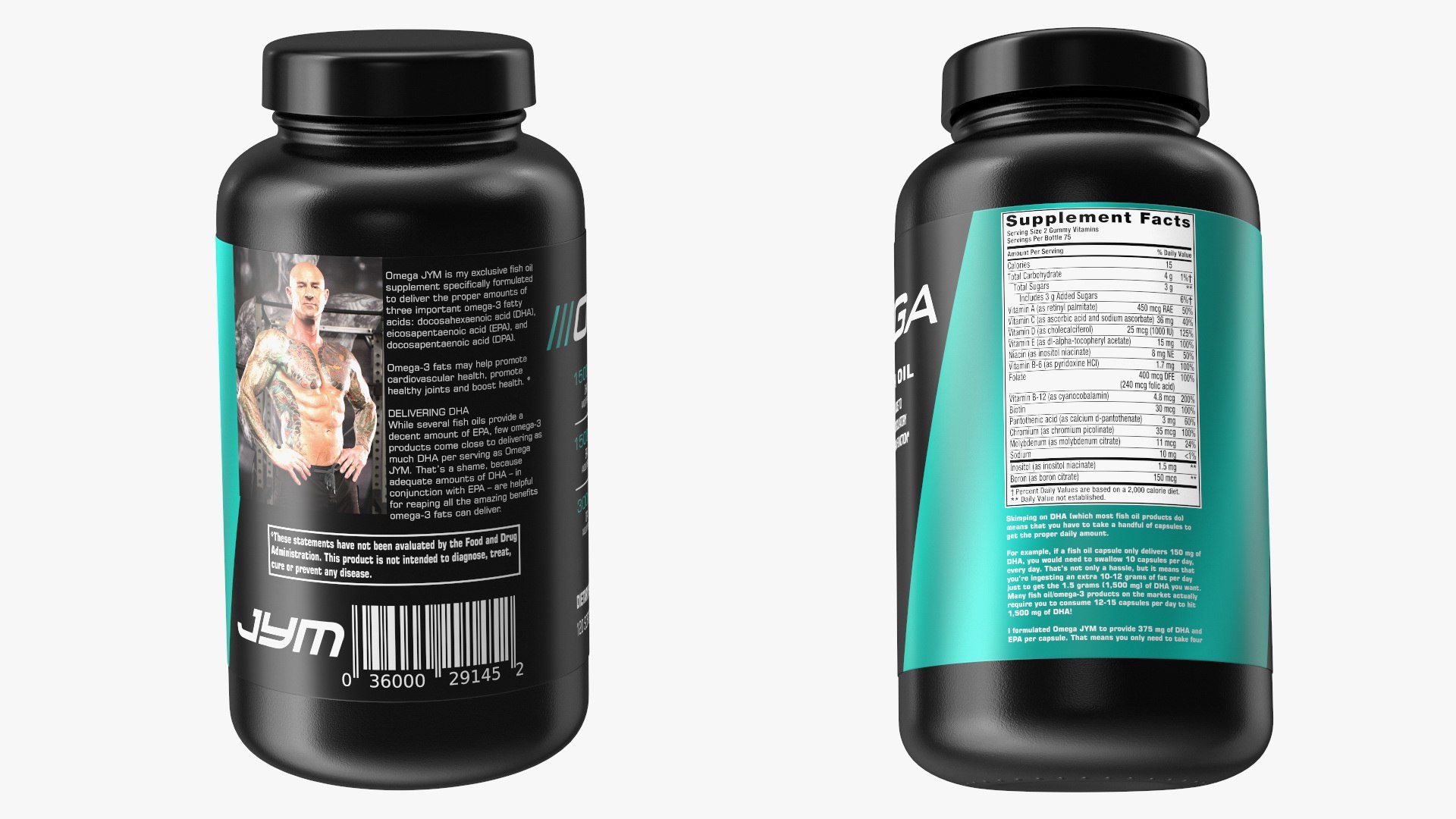 Omega JYM Omega3 Fish Oil 3D Model - TurboSquid 1775659