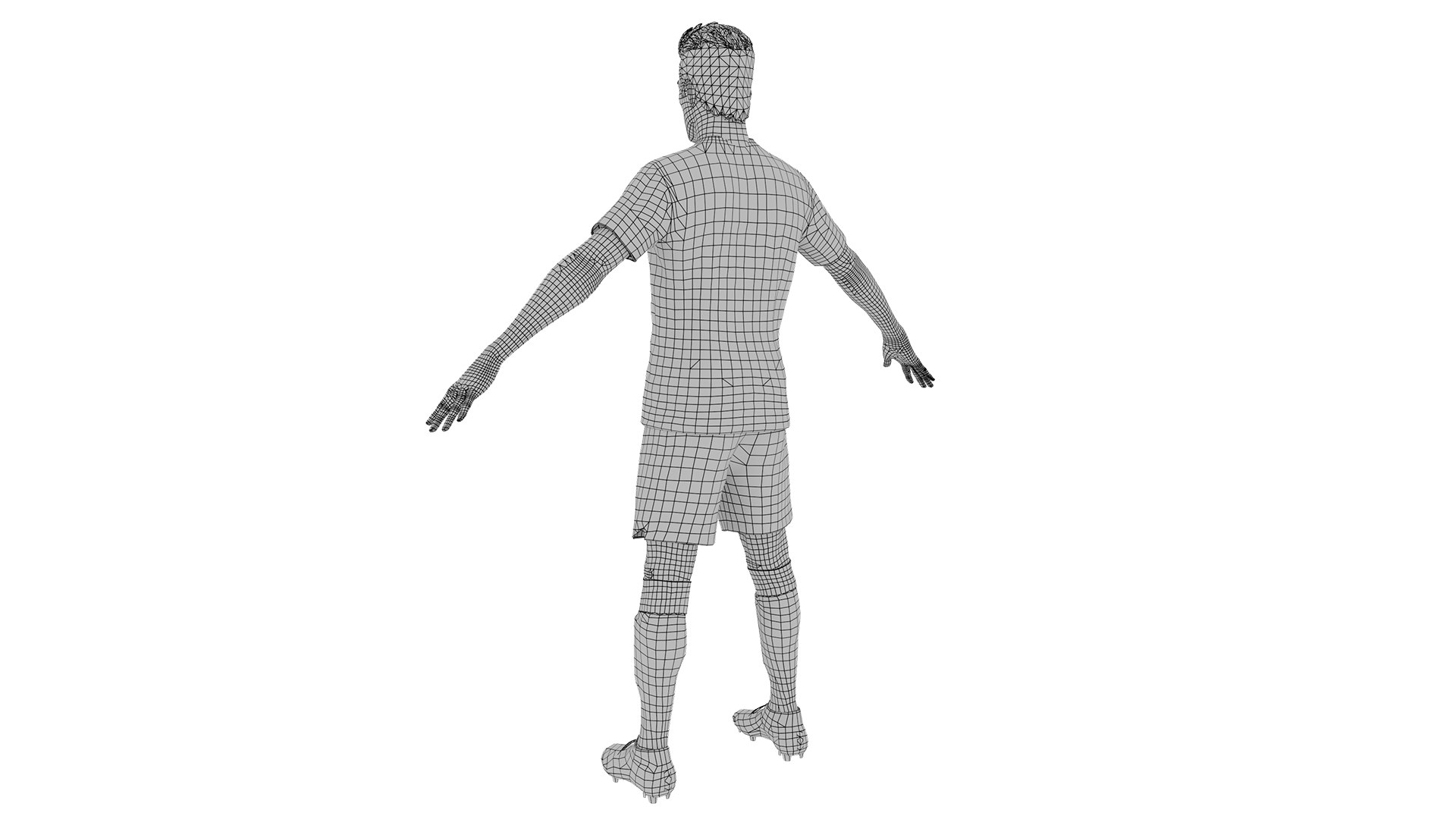 3D 3D Soccer Player Base Mesh Model - TurboSquid 2194669