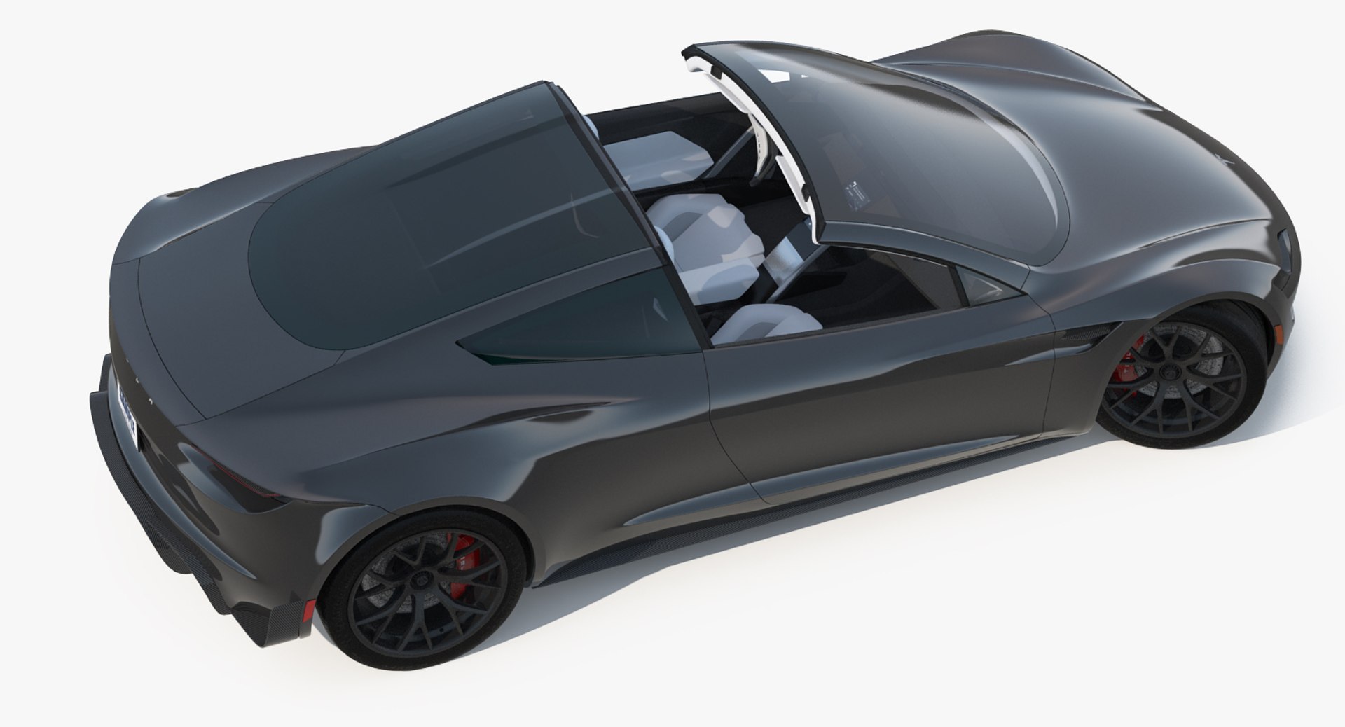 Tesla cars big roadster model - TurboSquid 1285539