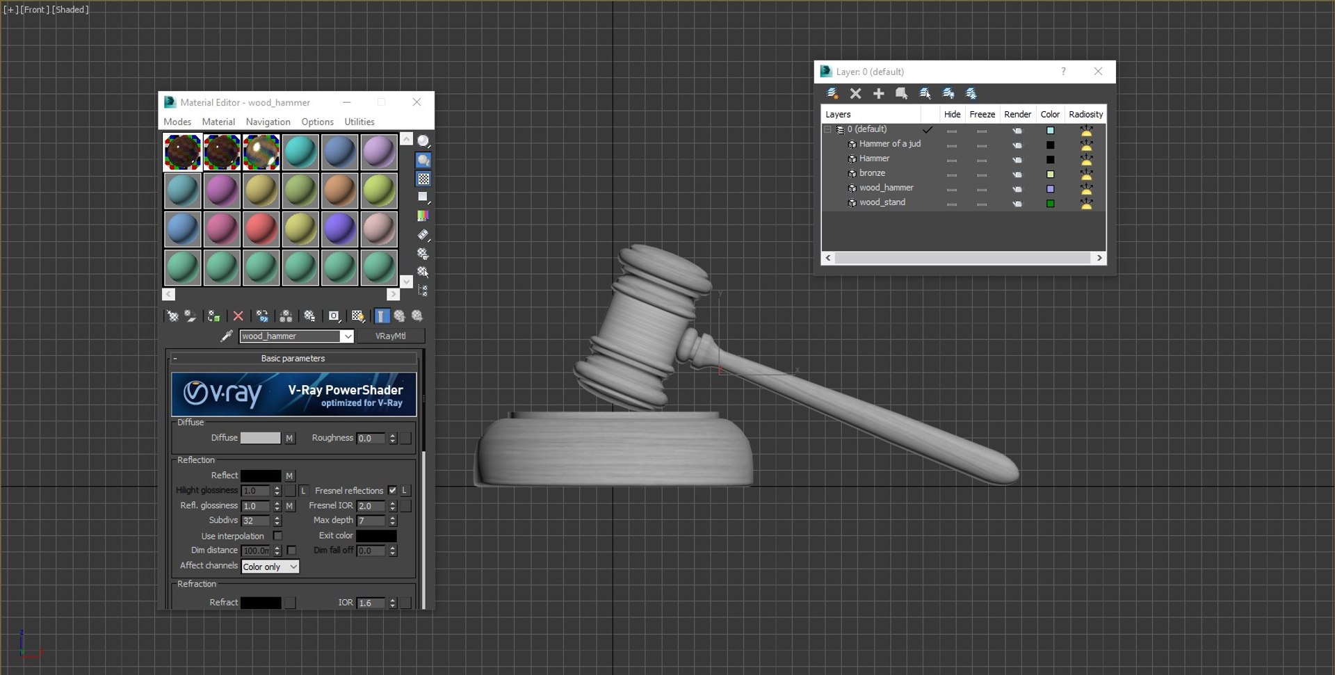 3D Hammer Judge Model - TurboSquid 1174180