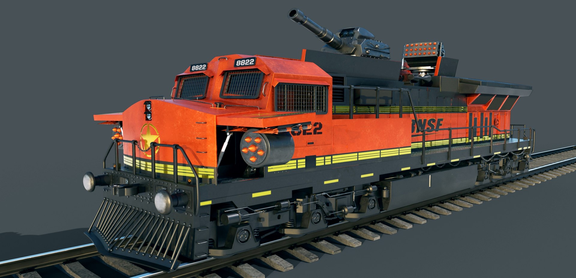 Train Armoured 3D Model - TurboSquid 1675942