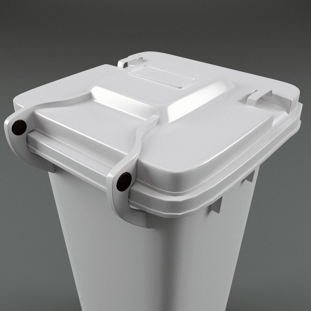 3d Model Plastic Garbage Bin