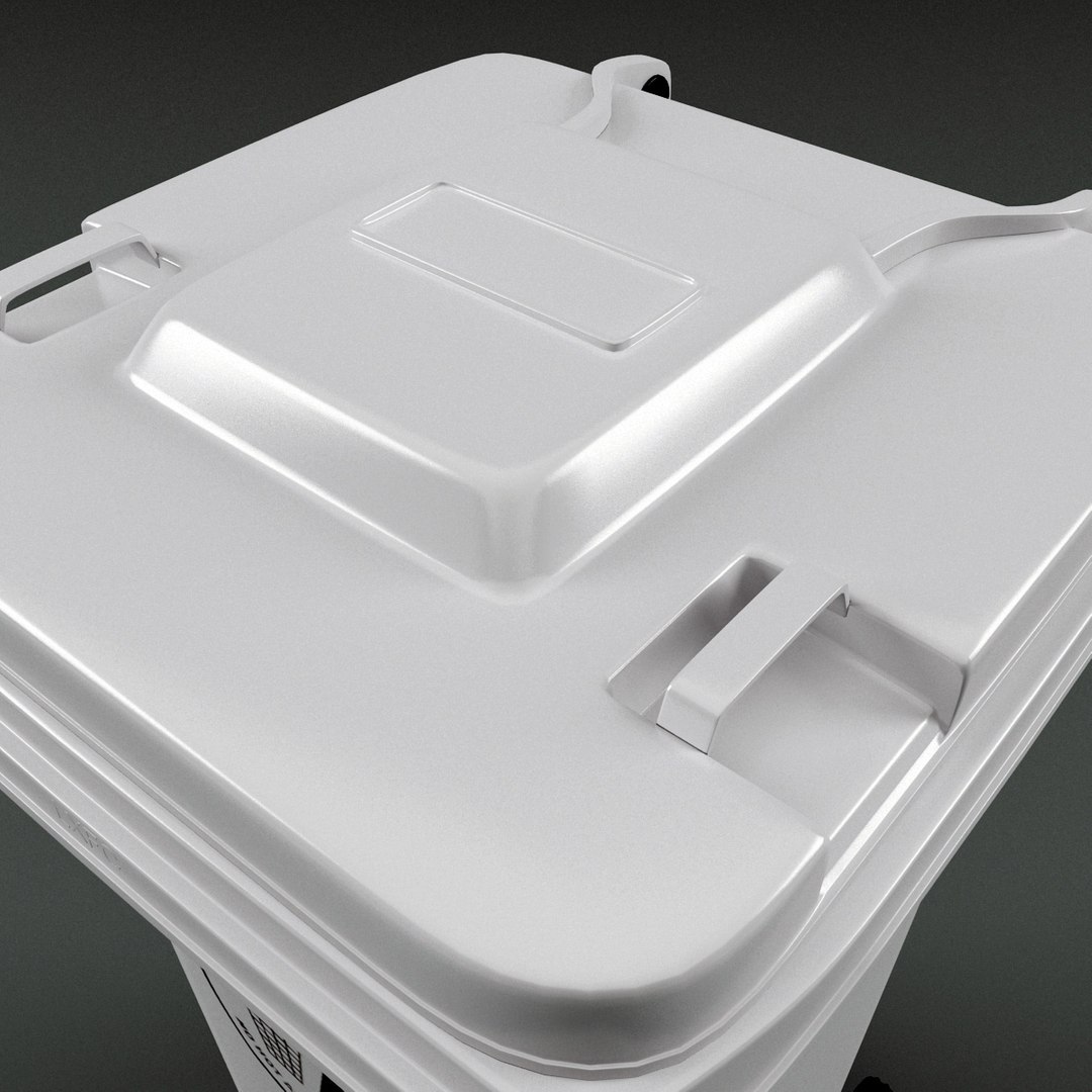 3d Model Plastic Garbage Bin