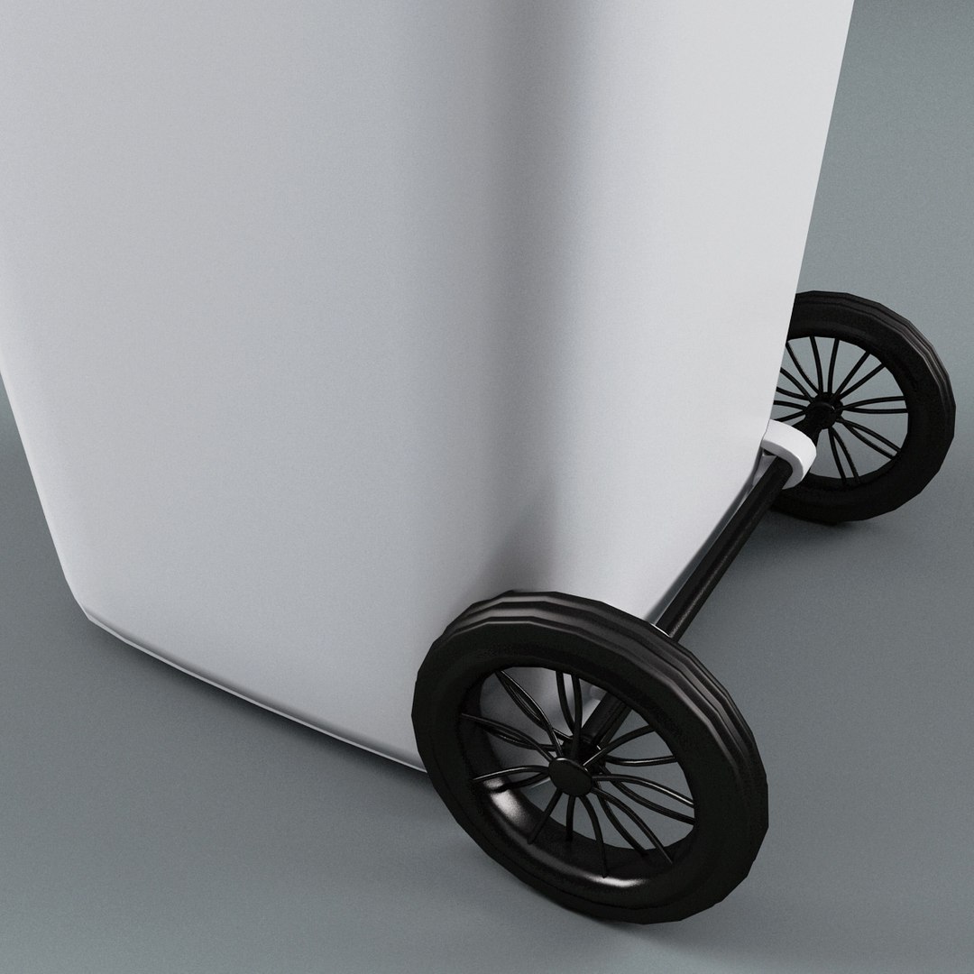 3d Model Plastic Garbage Bin