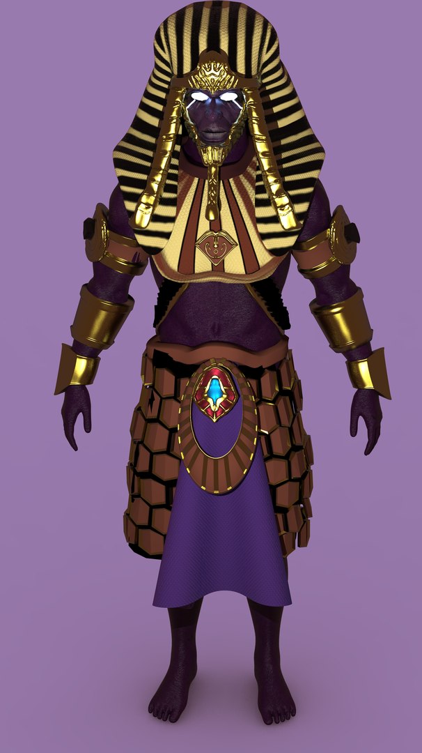 3D Cheapest Rigged Low Poly Pharoh Sitting On His Throne - TurboSquid ...