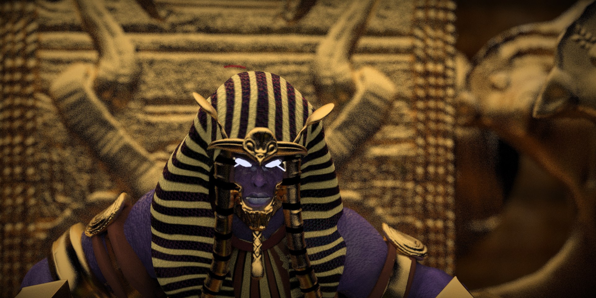 3D Cheapest Rigged Low Poly Pharoh Sitting On His Throne - TurboSquid ...