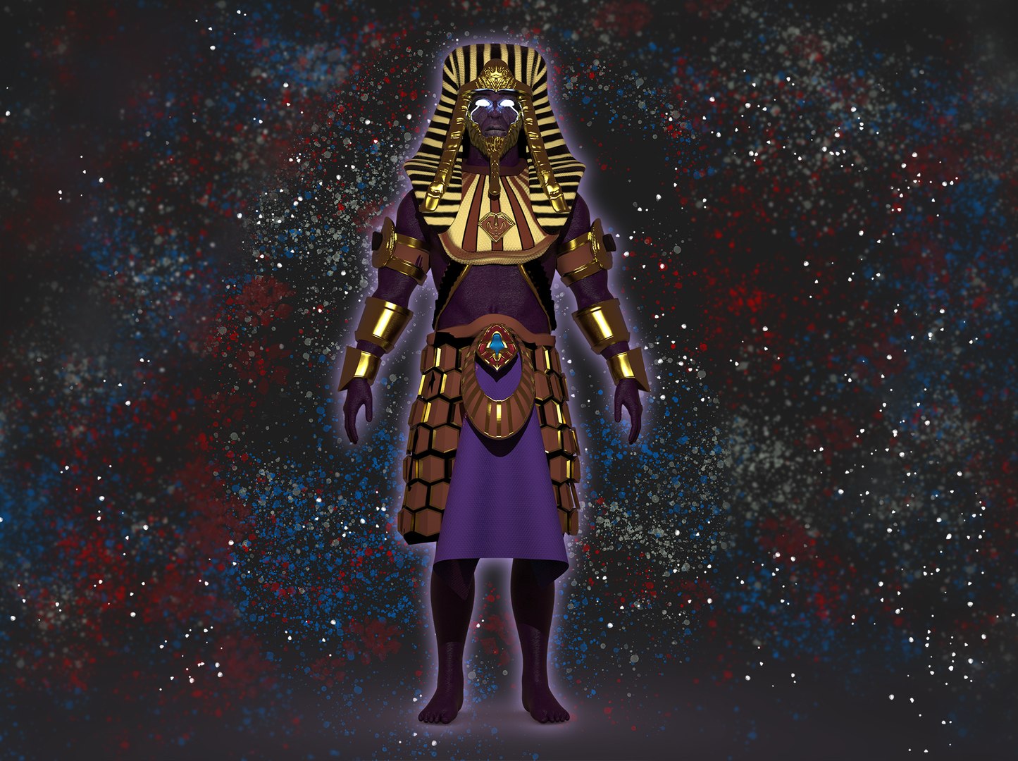 3D Cheapest Rigged Low Poly Pharoh Sitting On His Throne - TurboSquid ...