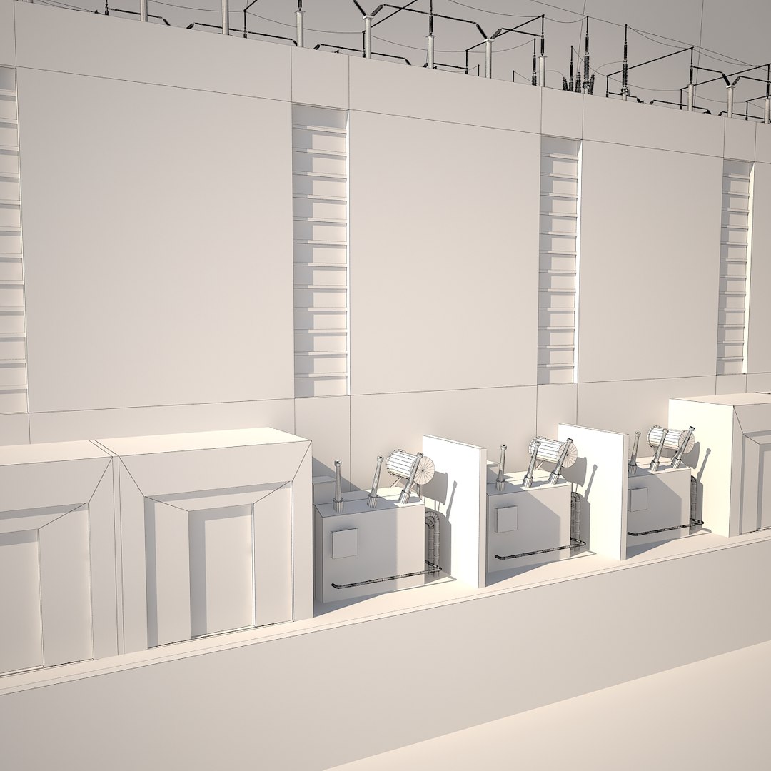 3d Model Dam Hydro Electric