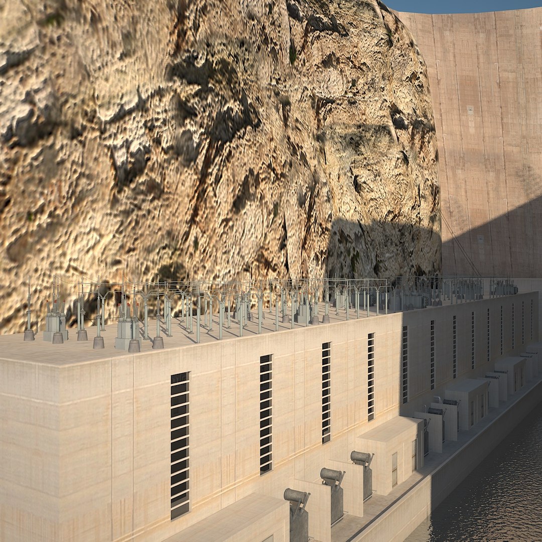 3d Model Dam Hydro Electric