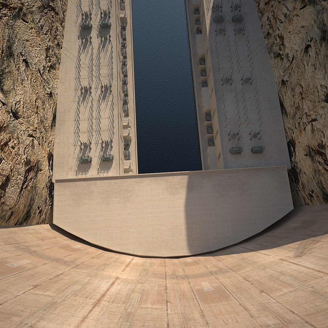 3d Model Dam Hydro Electric
