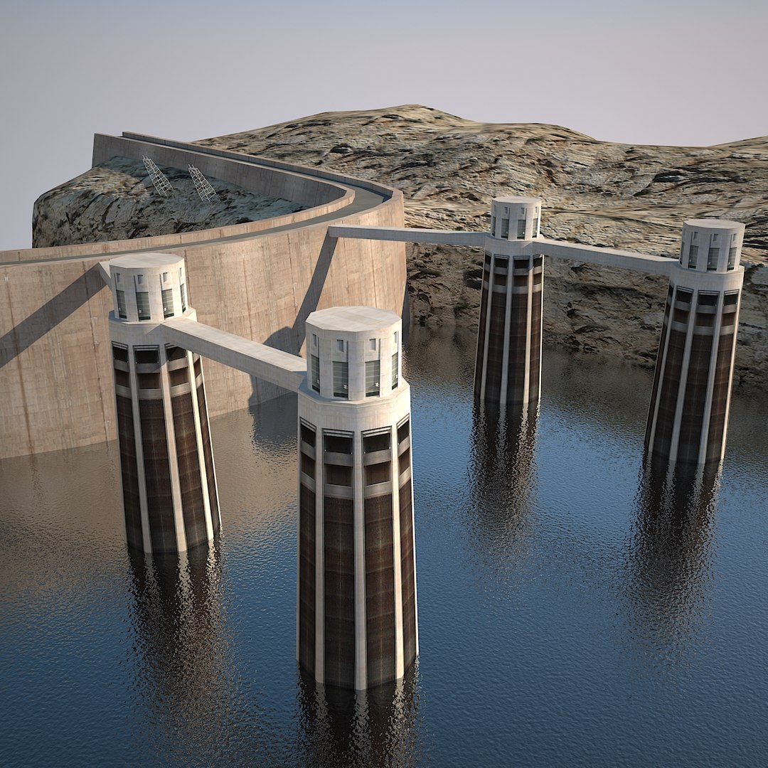3d Model Dam Hydro Electric