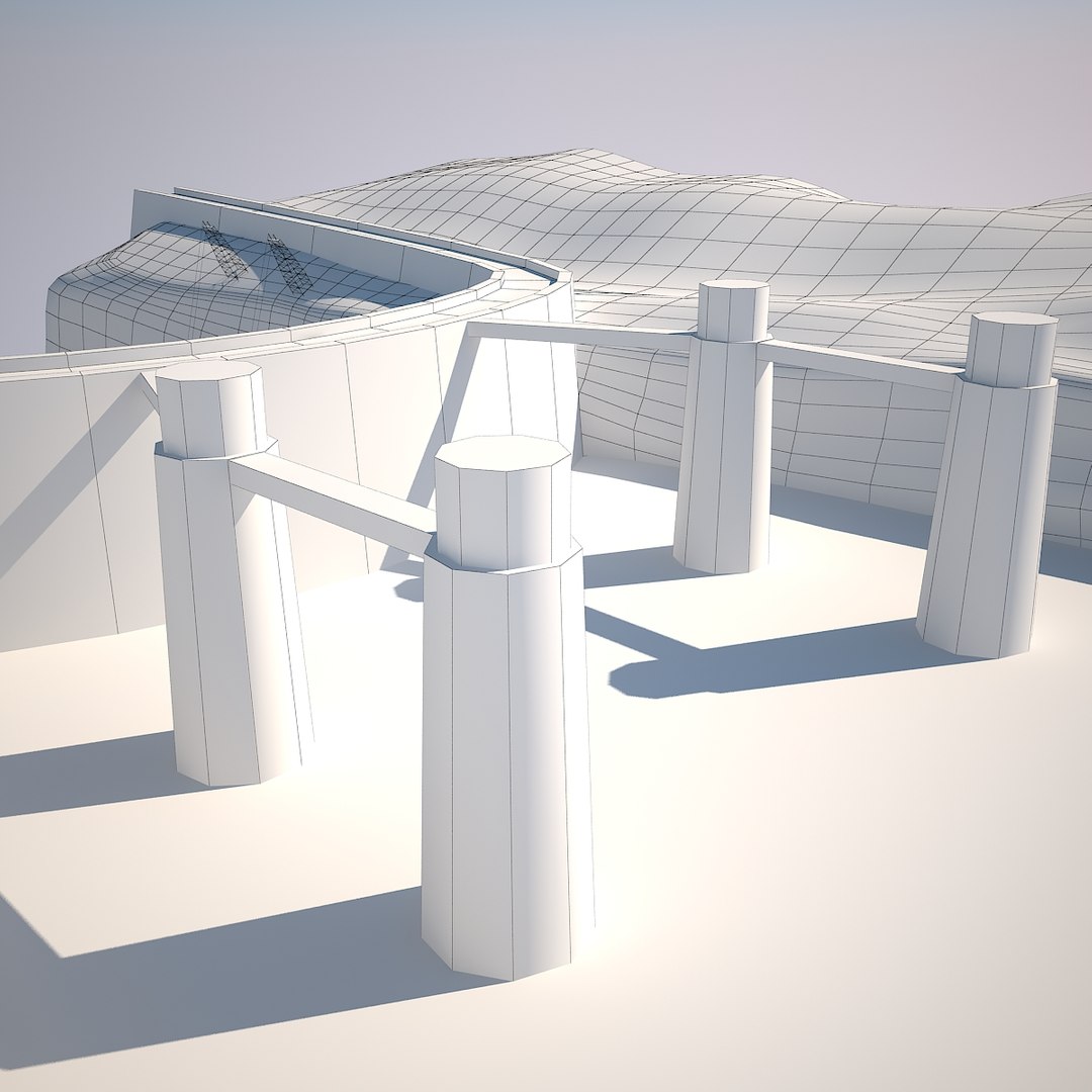 3d Model Dam Hydro Electric