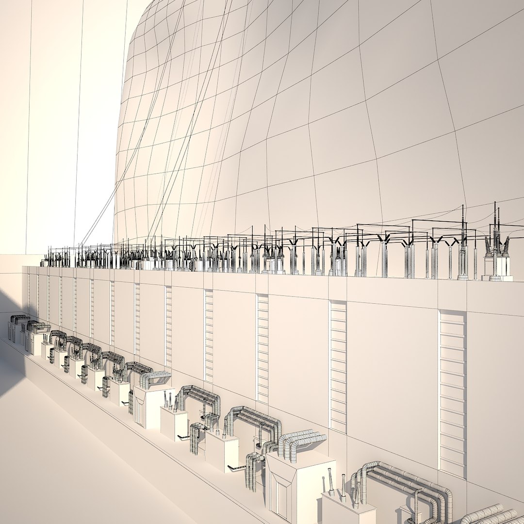 3d Model Dam Hydro Electric