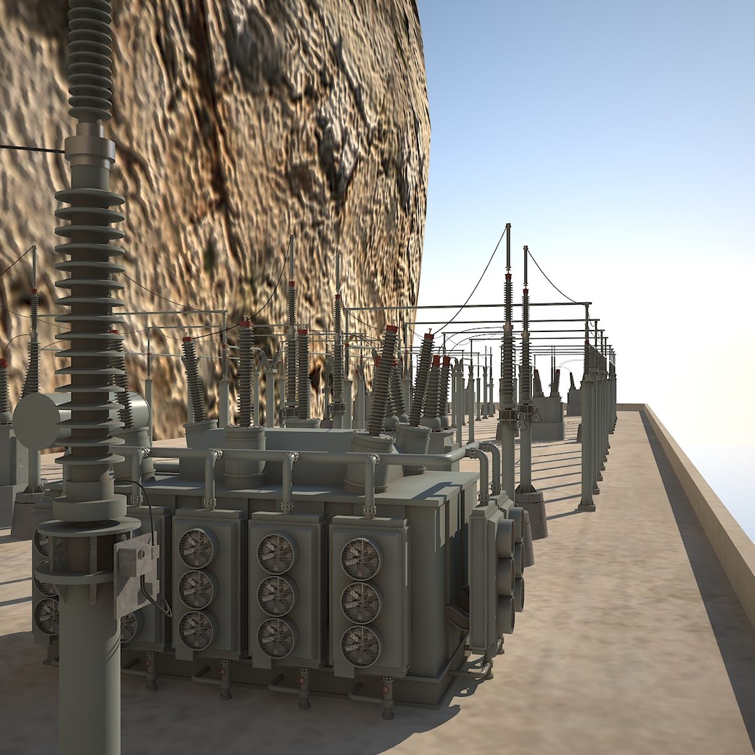 3d Model Dam Hydro Electric