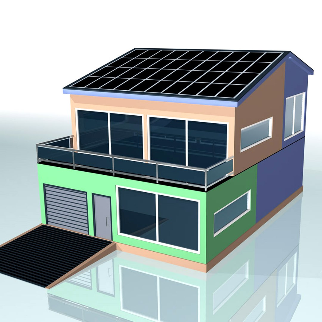 3d building solar model