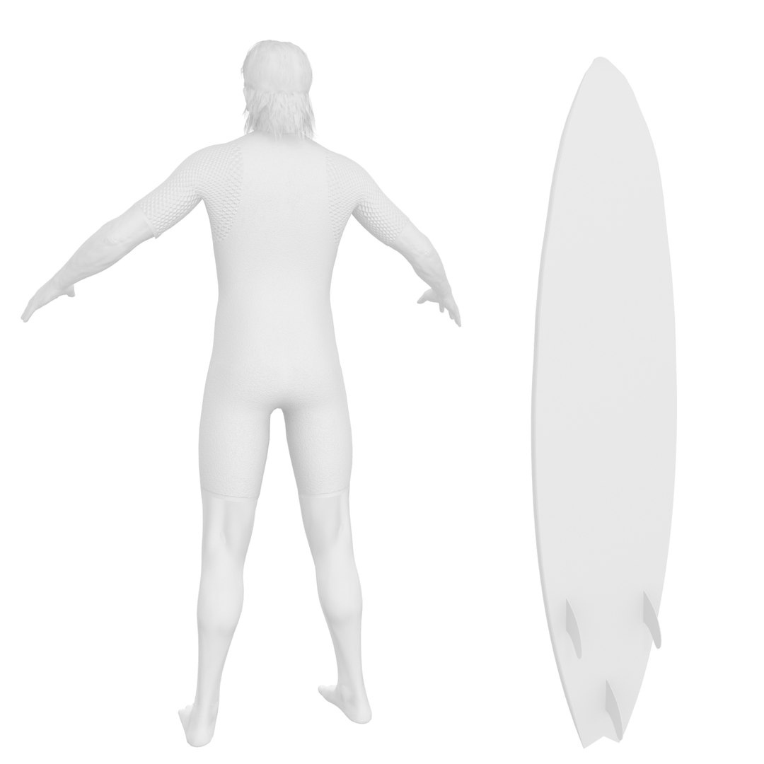 Rigged surfer 3D model - TurboSquid 1326759