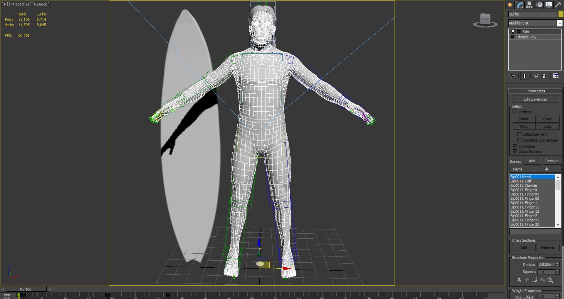 Rigged surfer 3D model - TurboSquid 1326759