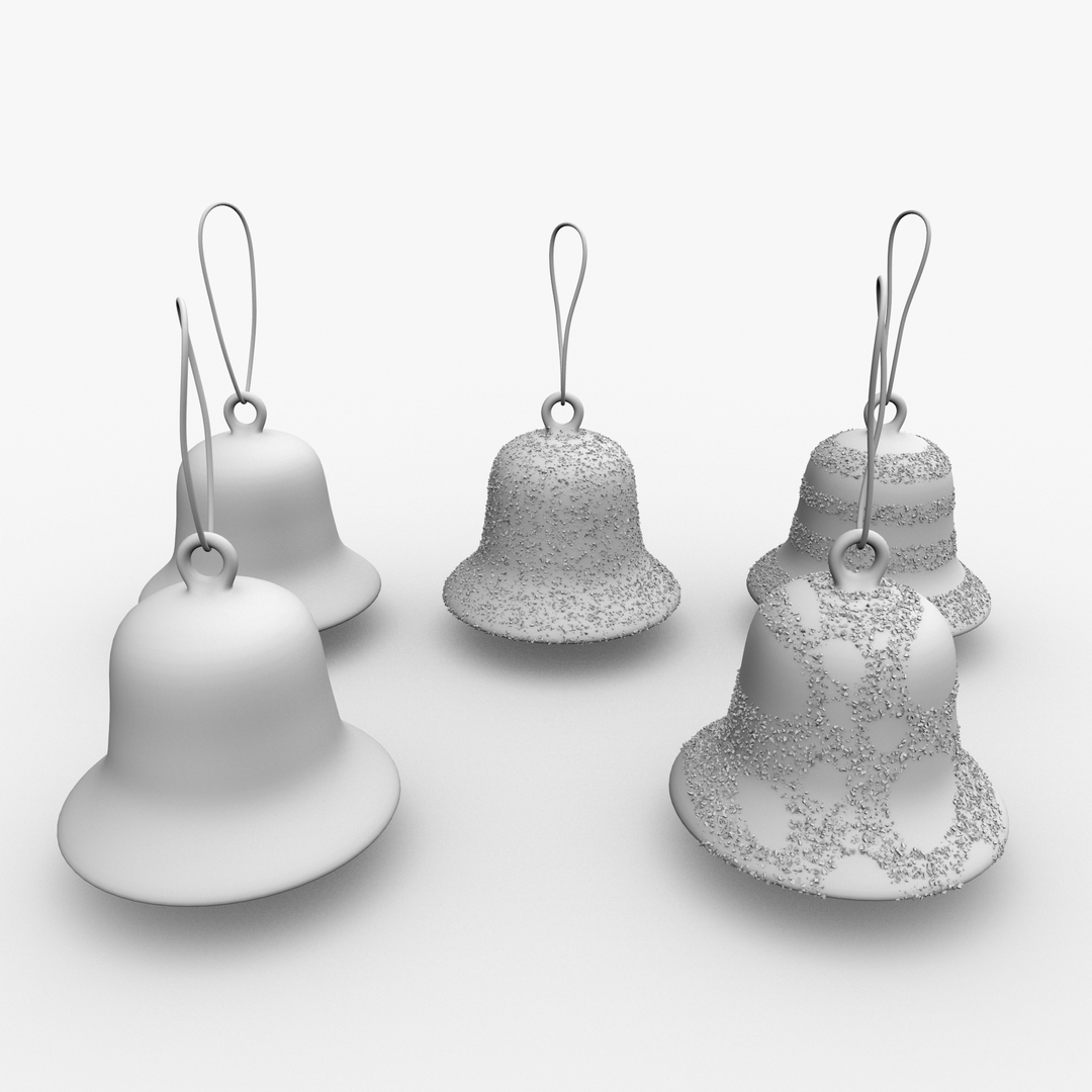 Christmas Bells 3d Model