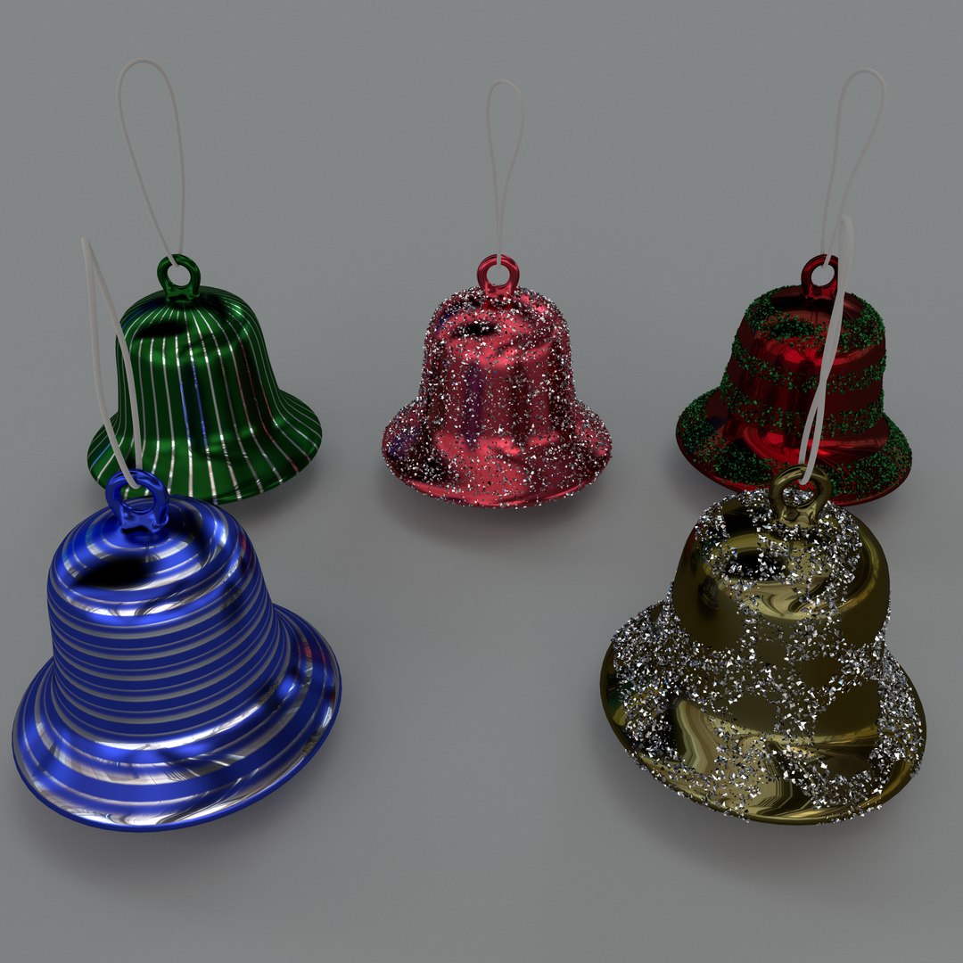 Christmas Bells 3d Model