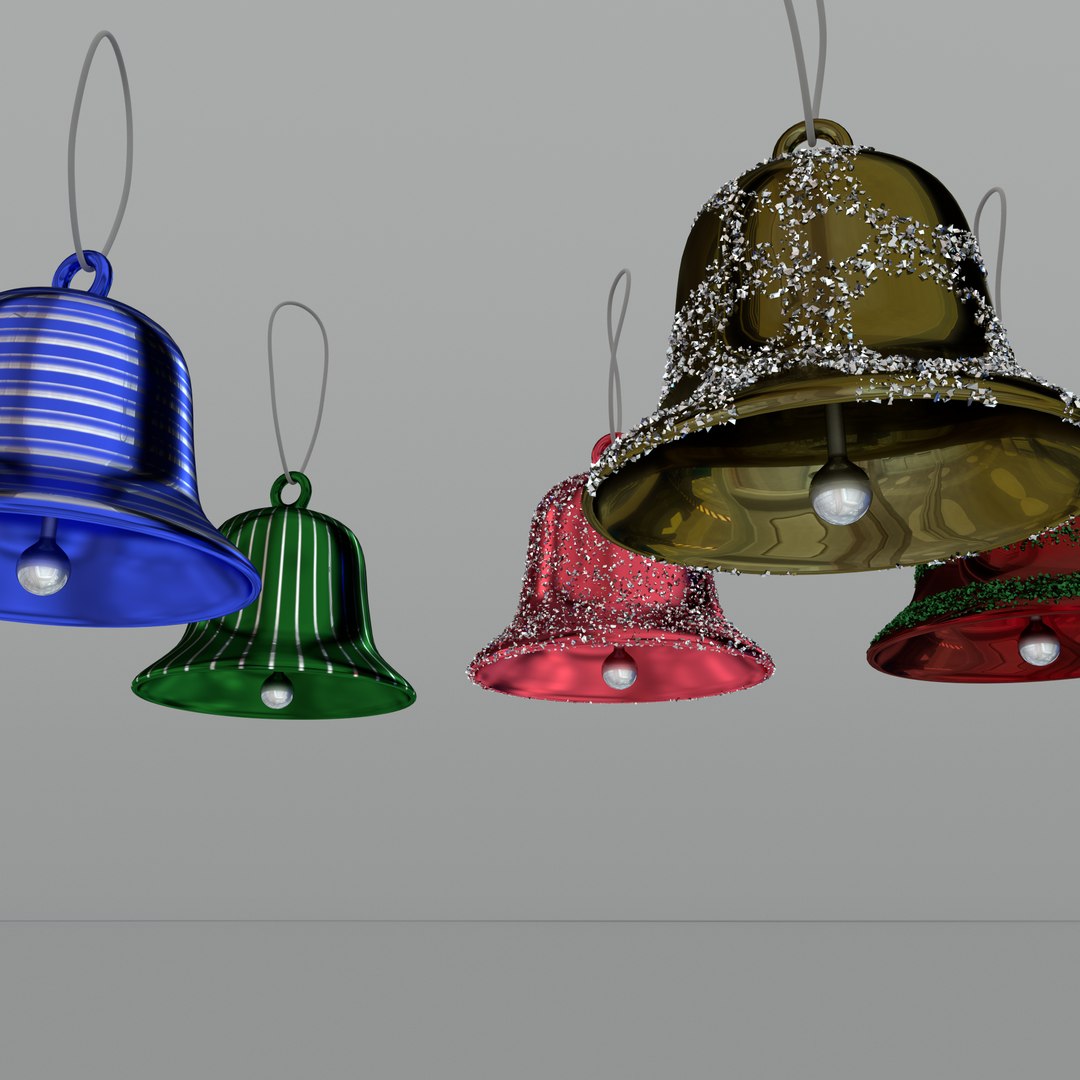 Christmas Bells 3d Model