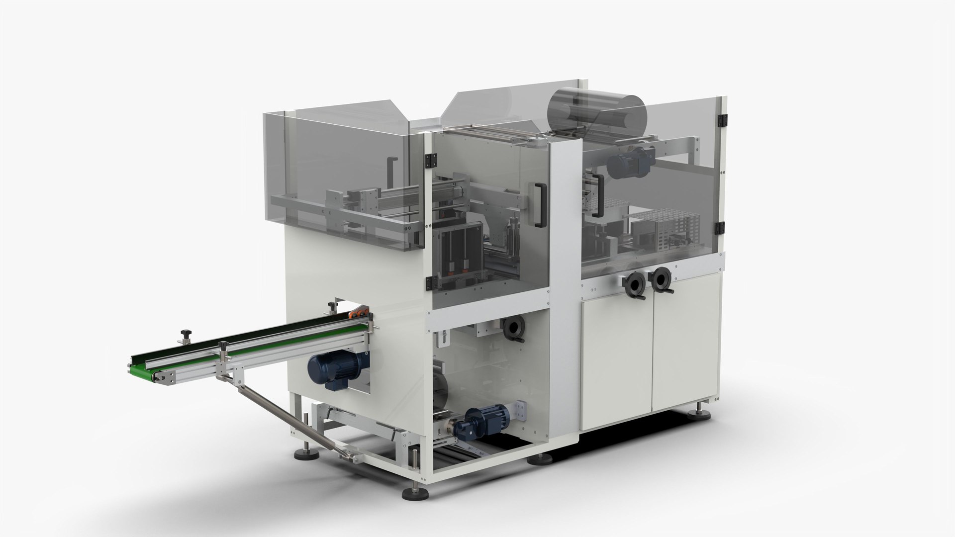 3D Automatic Carton Wrapping Film Machine - TurboSquid 2008611
