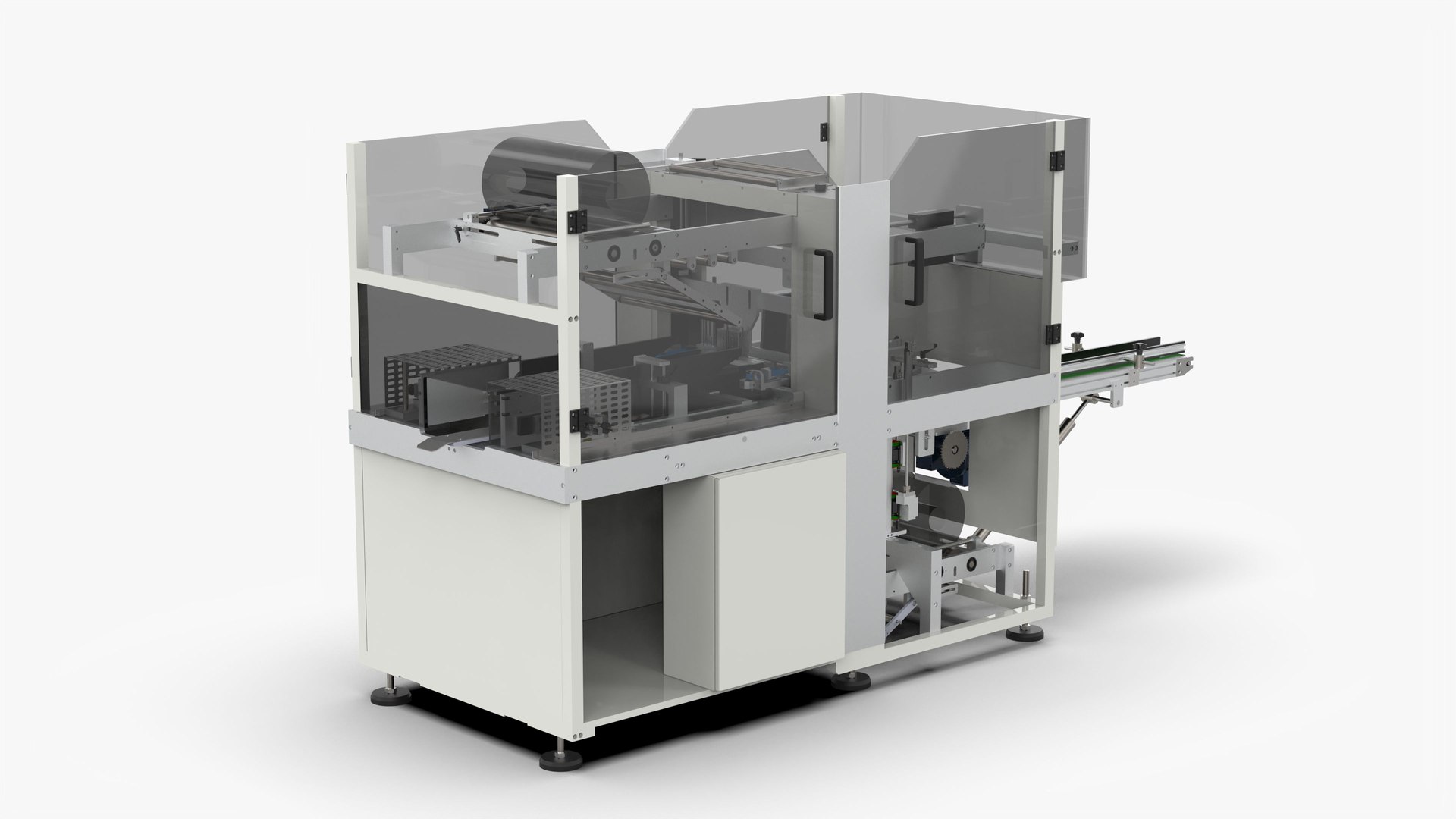 3D Automatic Carton Wrapping Film Machine - TurboSquid 2008611