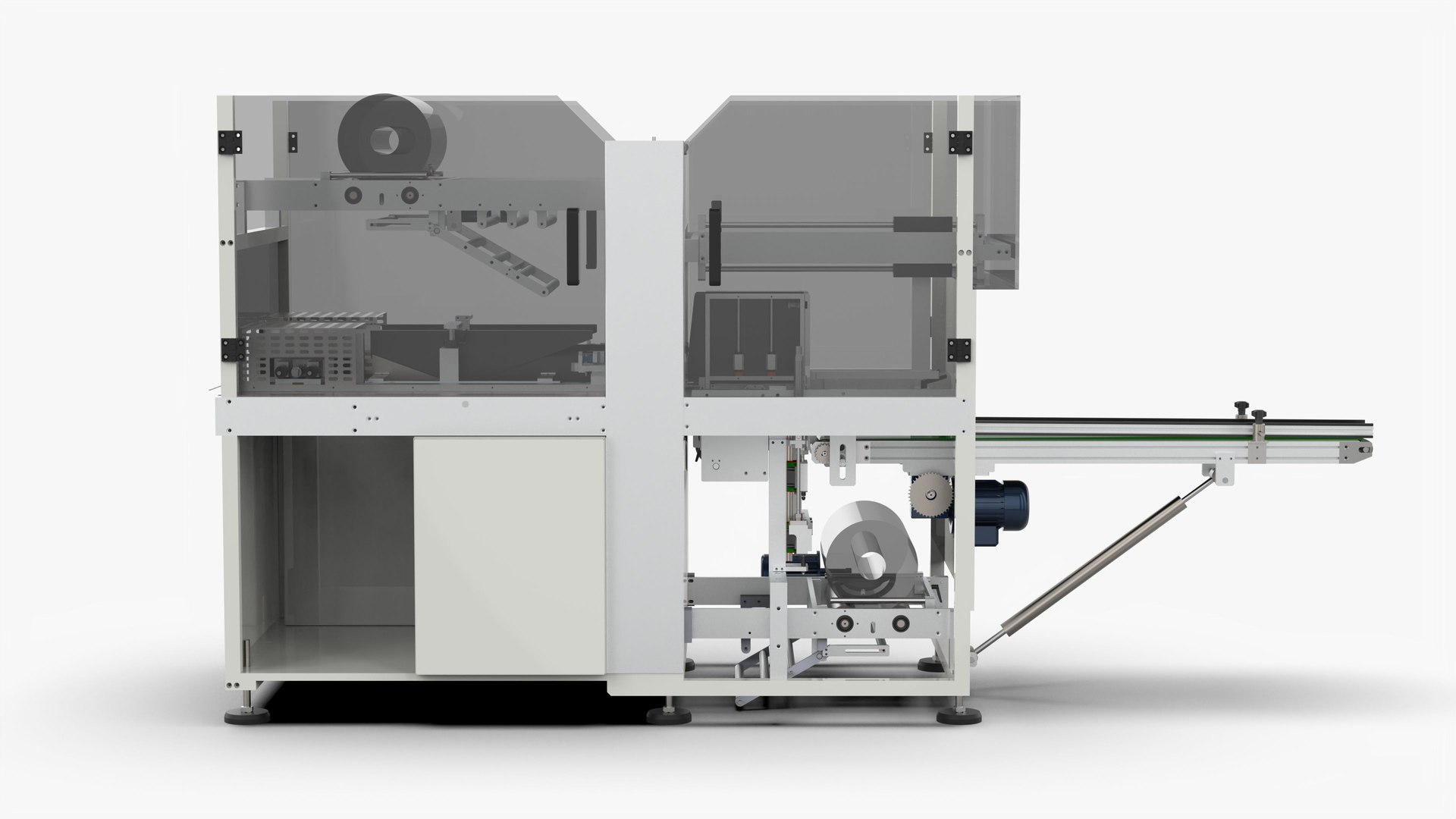 3D Automatic Carton Wrapping Film Machine - TurboSquid 2008611