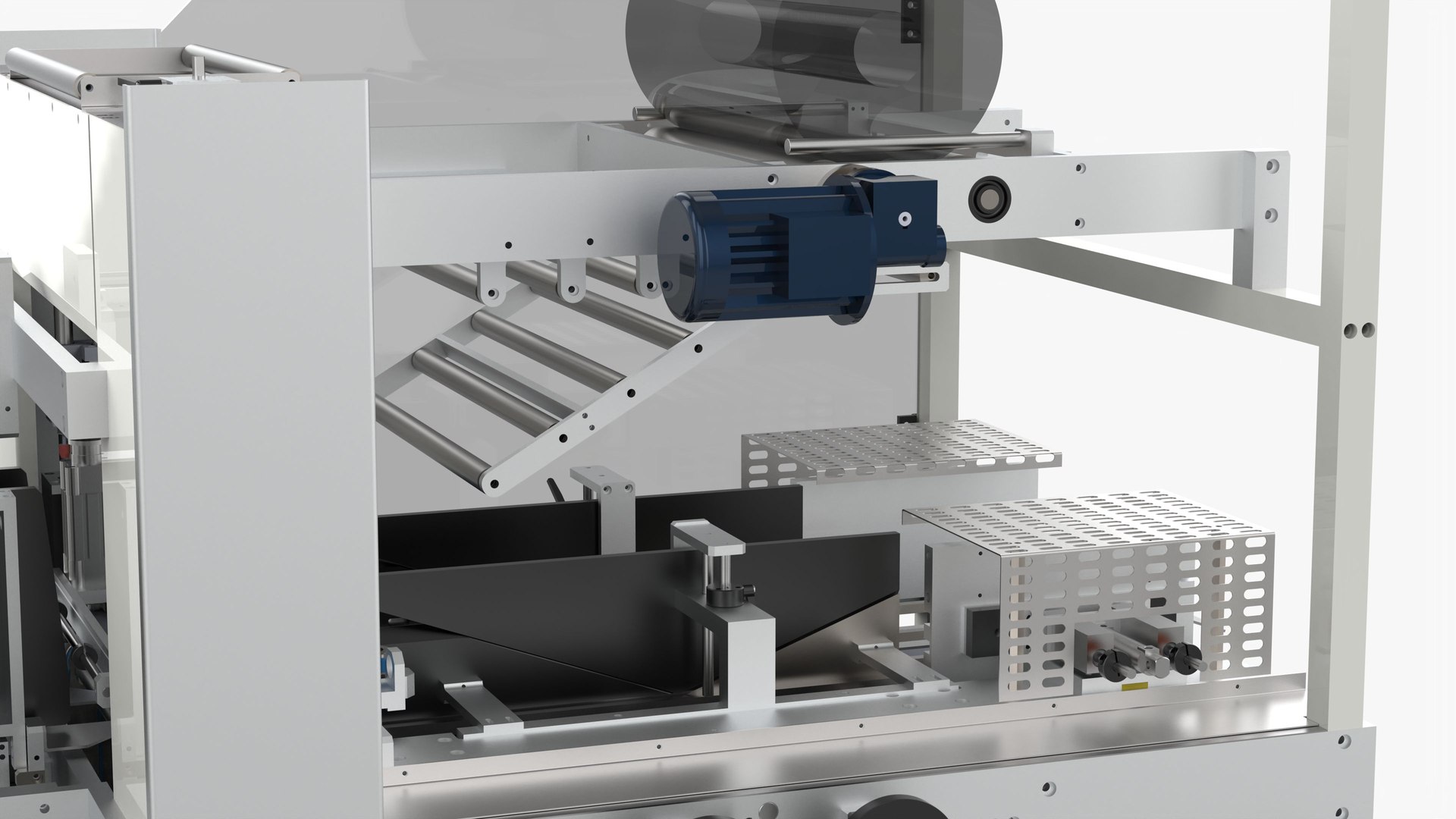 3D Automatic Carton Wrapping Film Machine - TurboSquid 2008611