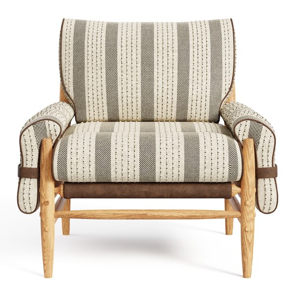 3D Striped Rhys Chair model - TurboSquid 1911154