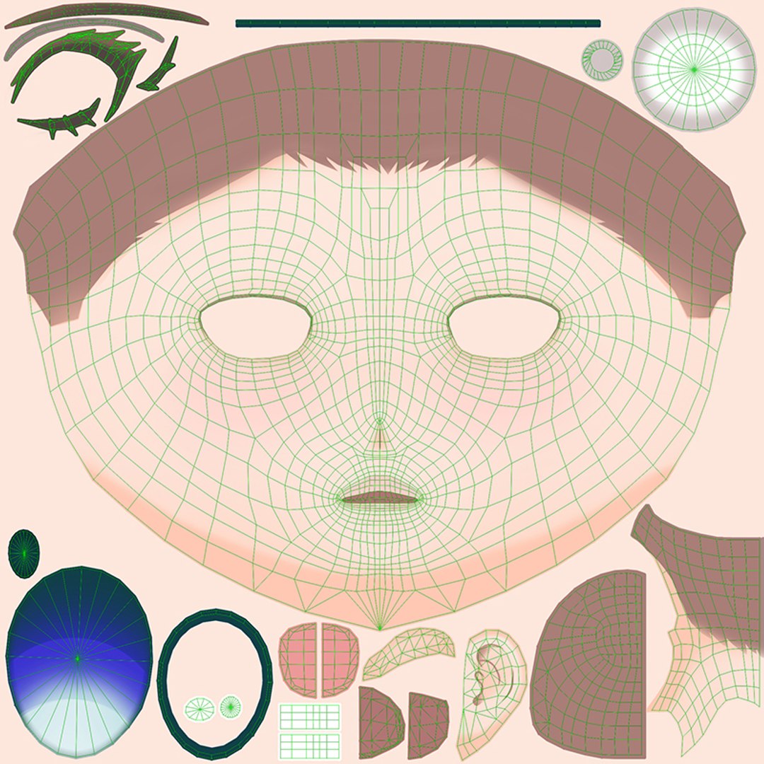 3D Anime Female Base Model V1 Model - TurboSquid 2138259