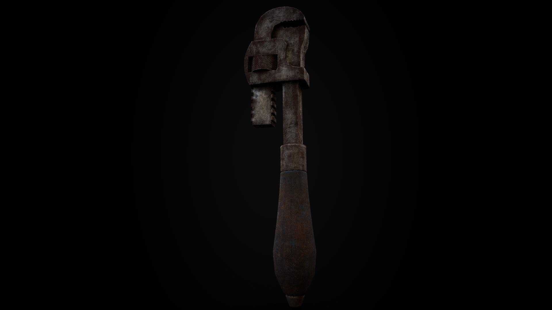 3D Model Antique Pipe Wrench - Game Ready Low Poly PBR 3D Model Low-poly 3D Model - TurboSquid ...