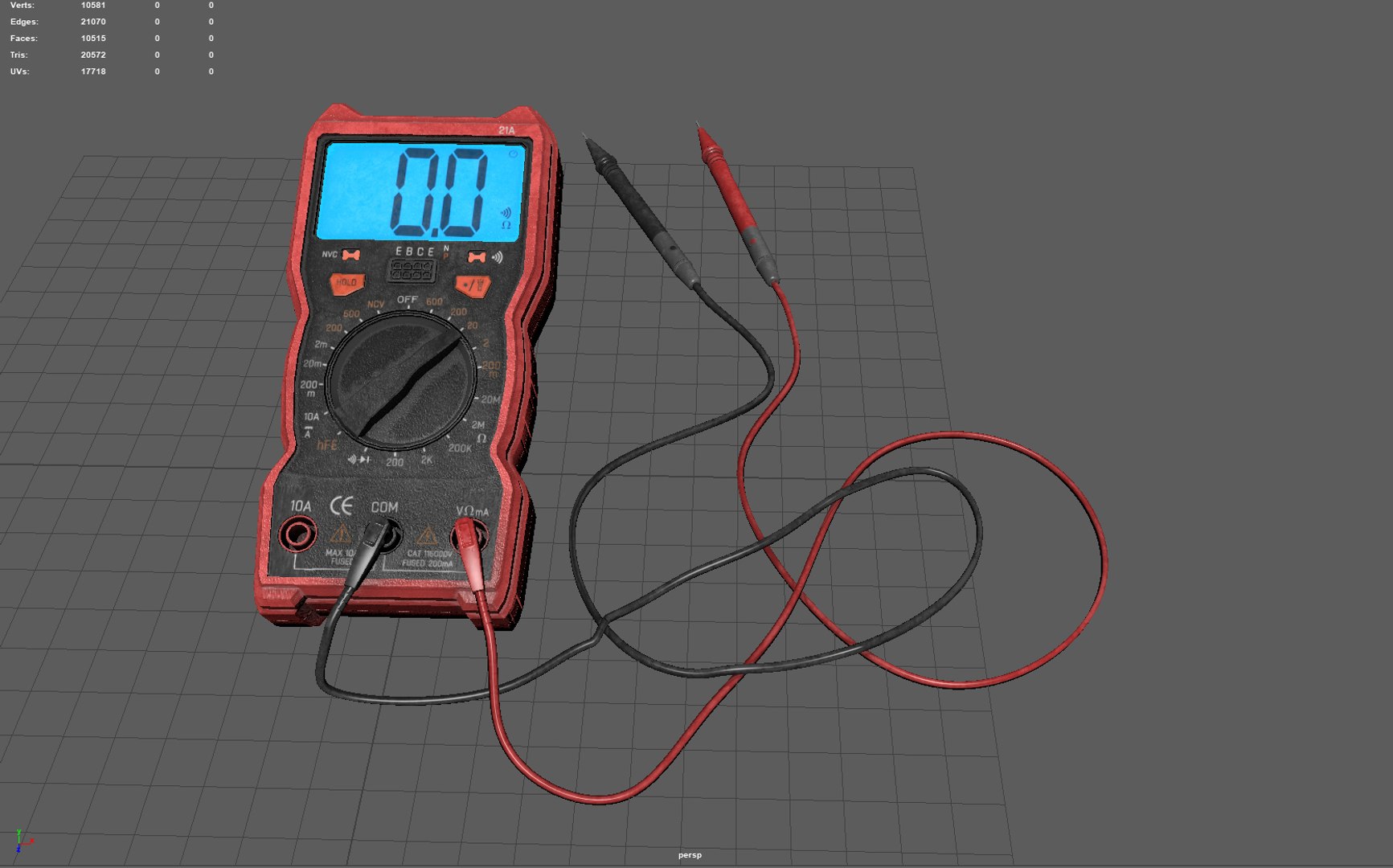 3D Digital Multimeter Model - TurboSquid 1870888