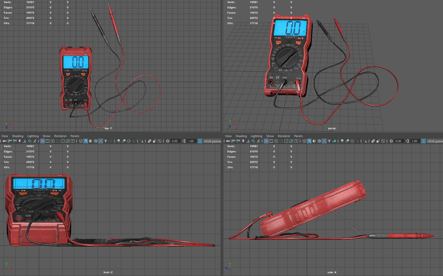3D Digital Multimeter Model - TurboSquid 1870888