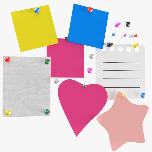 Sticky Notes 3D - TurboSquid 1922690