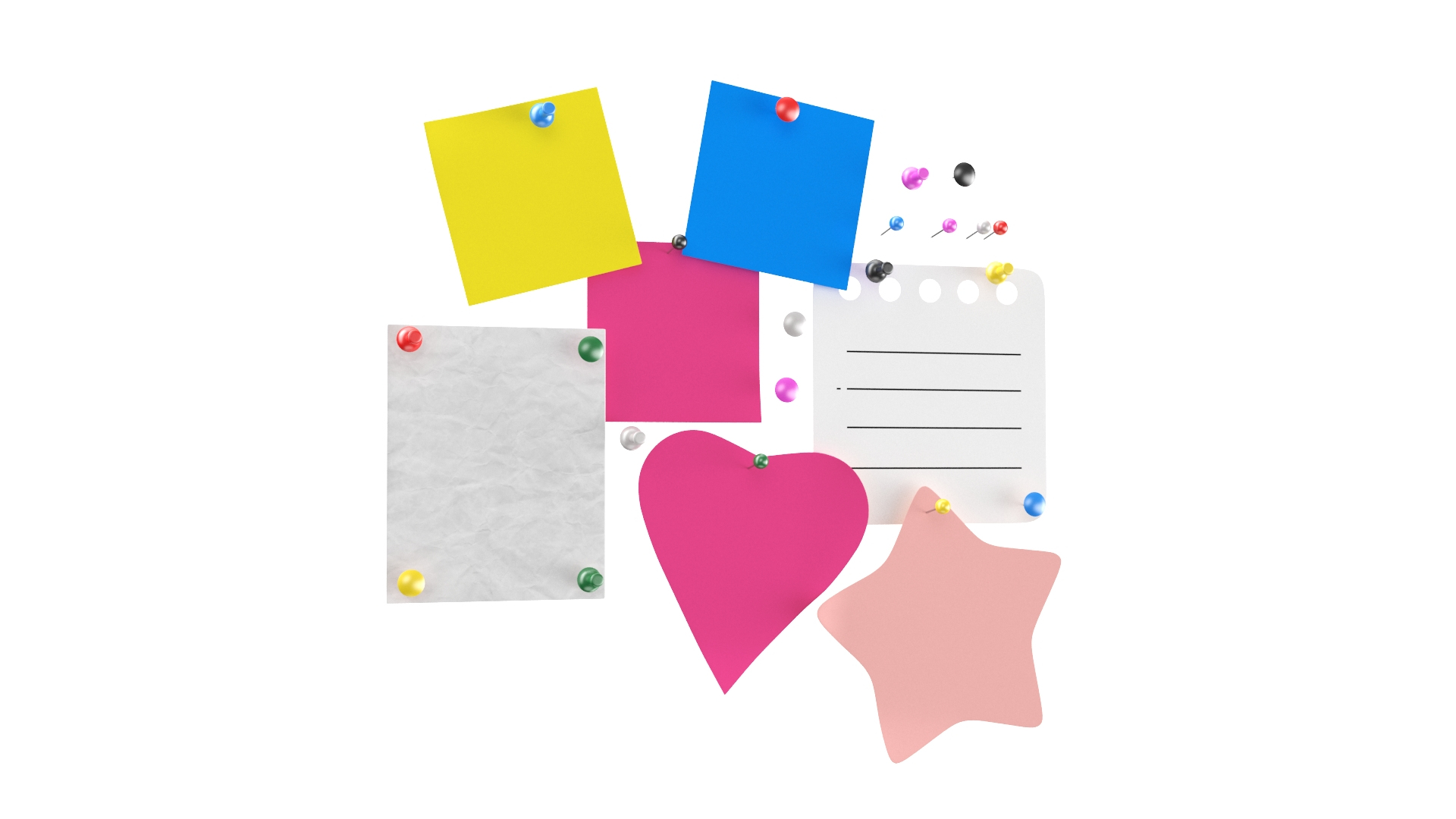 Sticky Notes 3D - TurboSquid 1922690