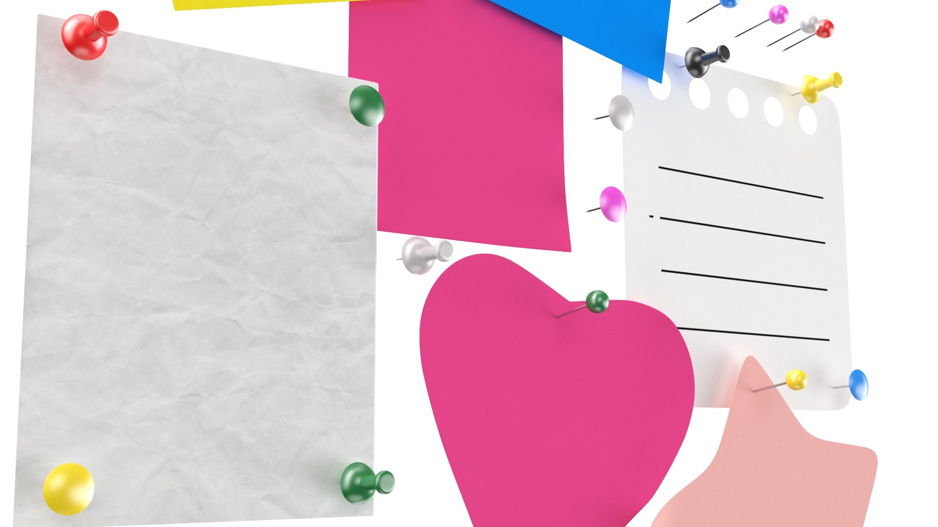 Sticky Notes 3D - TurboSquid 1922690