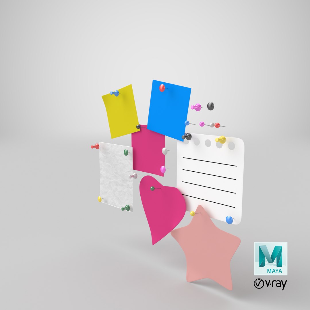 Sticky Notes 3D - TurboSquid 1922690