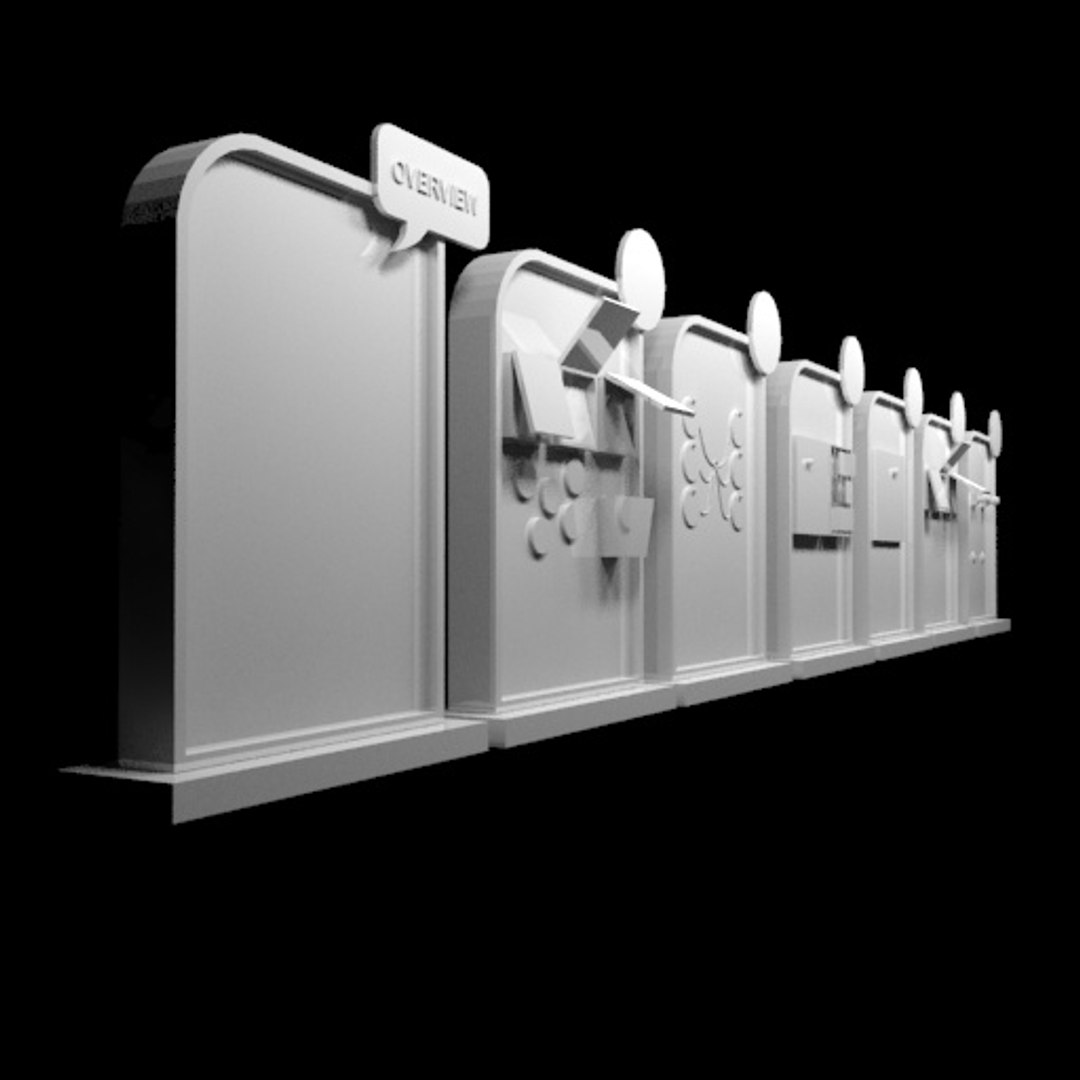 3D model exhibition panels - TurboSquid 1482768