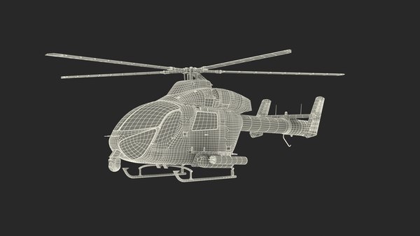 3D md 969 twin attack helicopter model - TurboSquid 1621680
