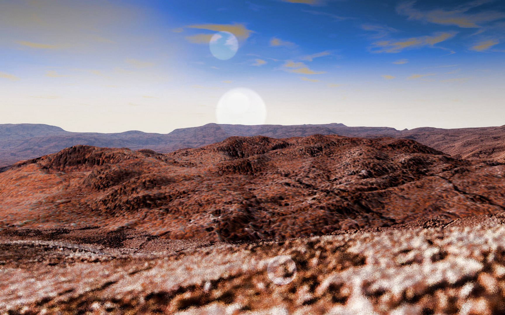 3d Model Desert Packed